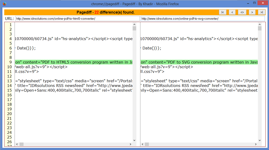 PageDiff2 - Java PDF Blog