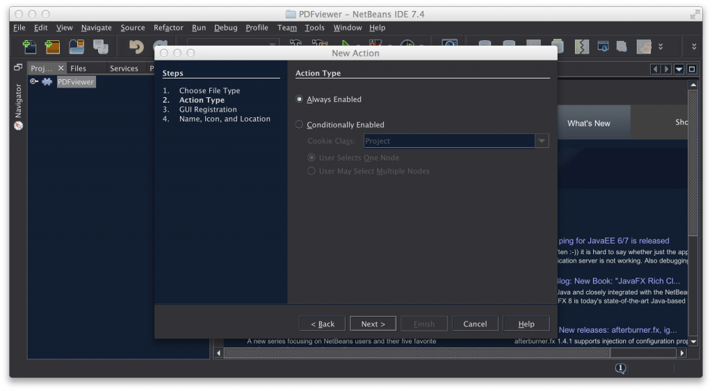 action type - Java PDF Blog