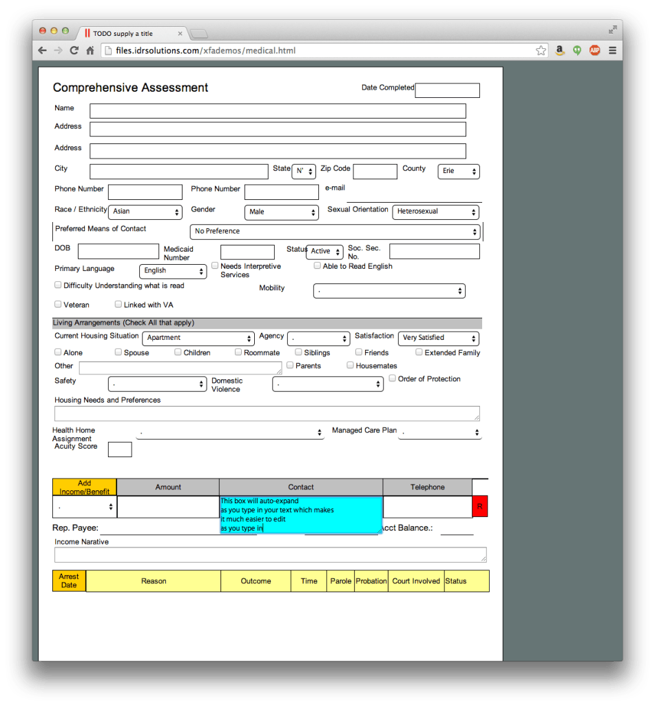 auto-expanding text fields - Java PDF Blog