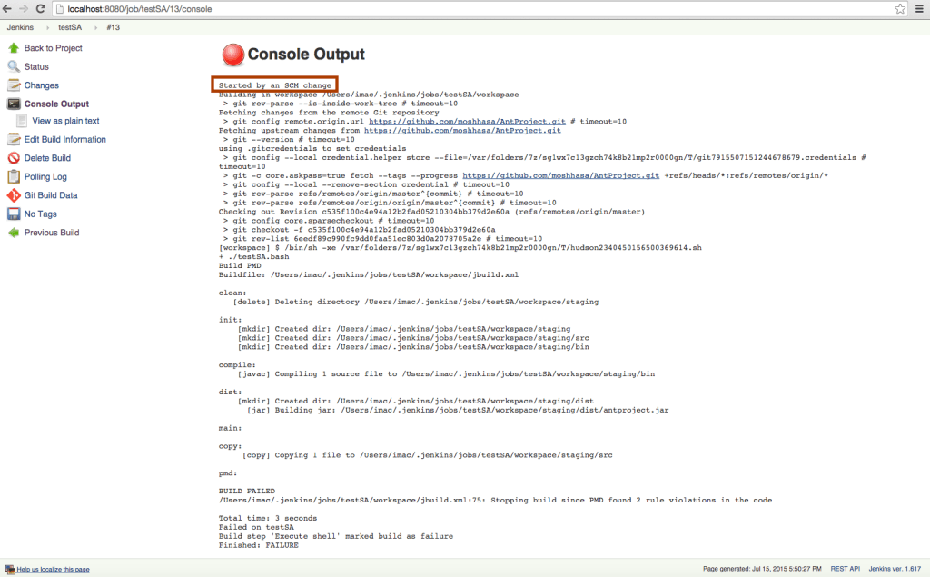 How to test your Java Application using PMD, and Jenkins