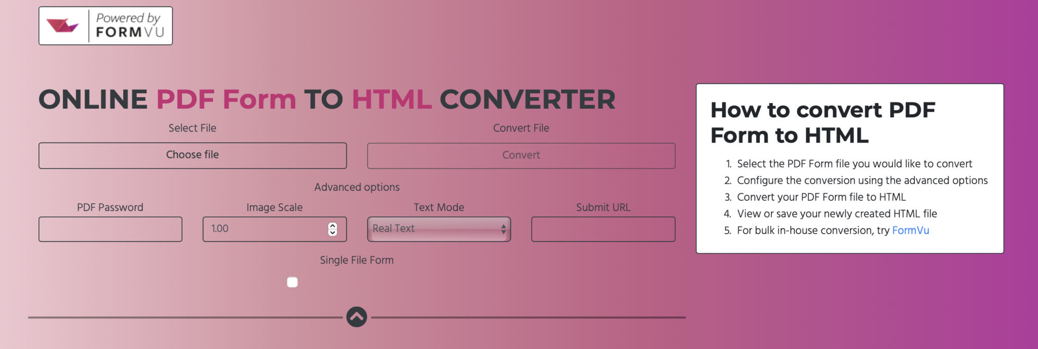 How to convert a fillable PDF Form to HTML Form in 4 easy steps