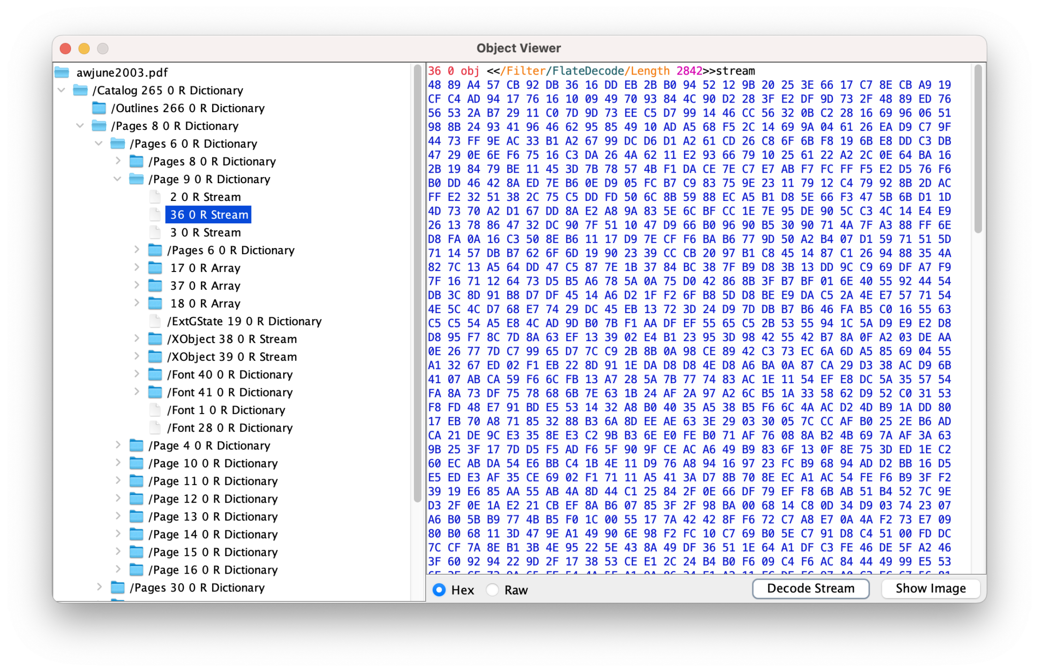 How JPedal Allows You To View The Commands In A PDF Stream