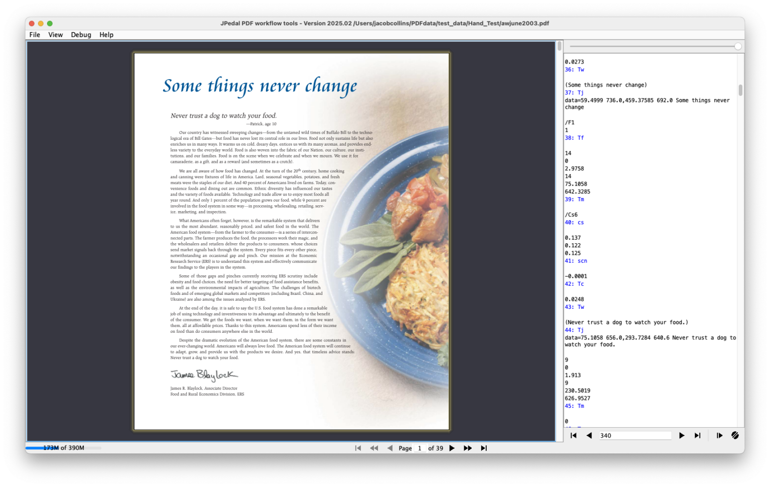 What is inside a PDF file?